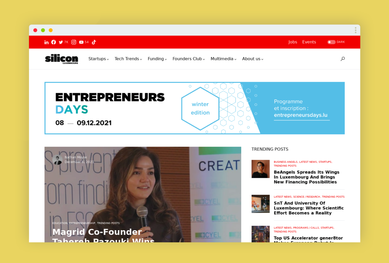 Siliconluxembourg.lu fait peau neuve avec Adoraweb – adada