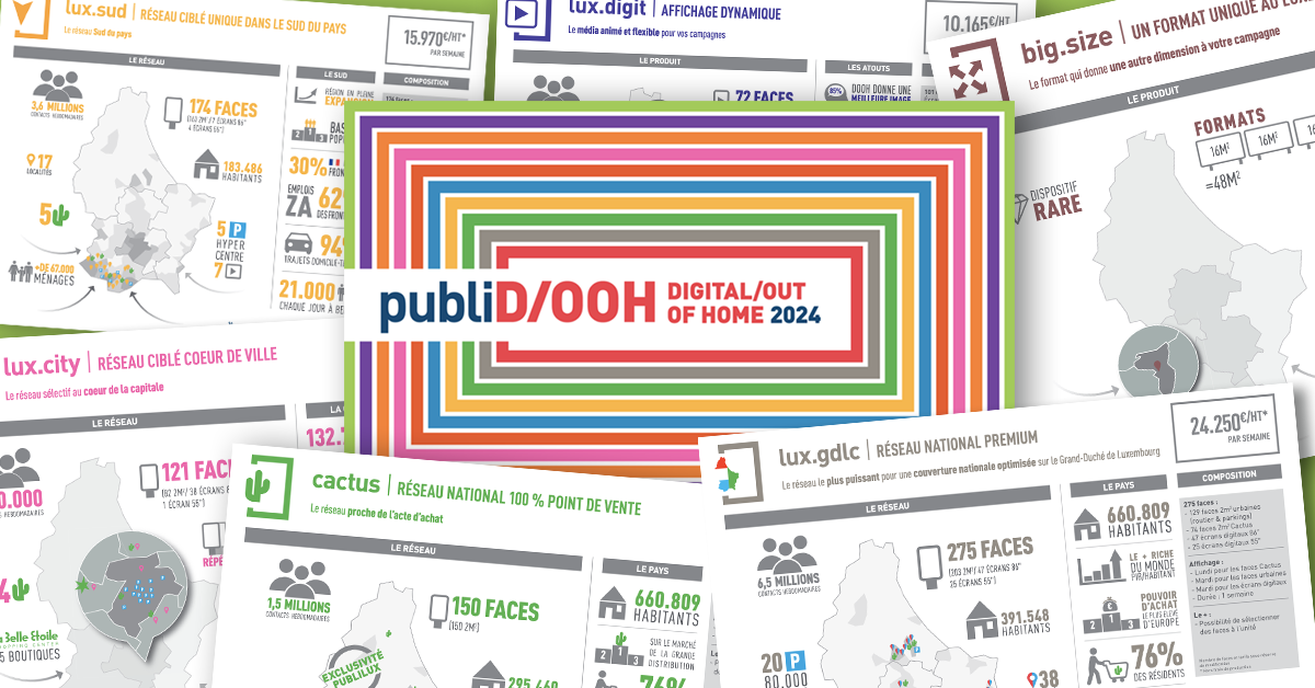 Publicité OOH et DOOH au Luxembourg: les solutions et tarifs 2024 de publilux – adada
